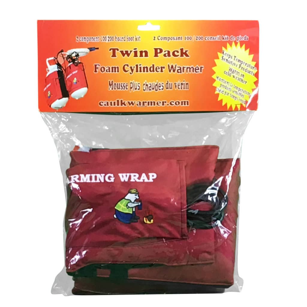 Warming Wrap 100 & 200 Board Foot Twin Pack Mini Foam Cylinder Heater ...